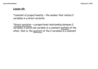 8th pre alg -l69 | PDF