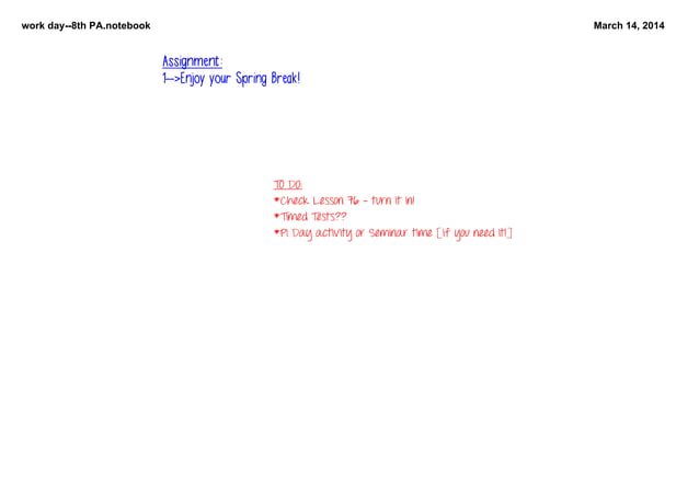 8th pre alg -march14 | PPT