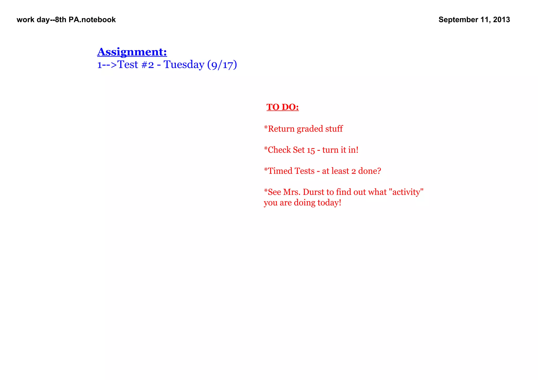 8th pre alg -sept11 | PPT