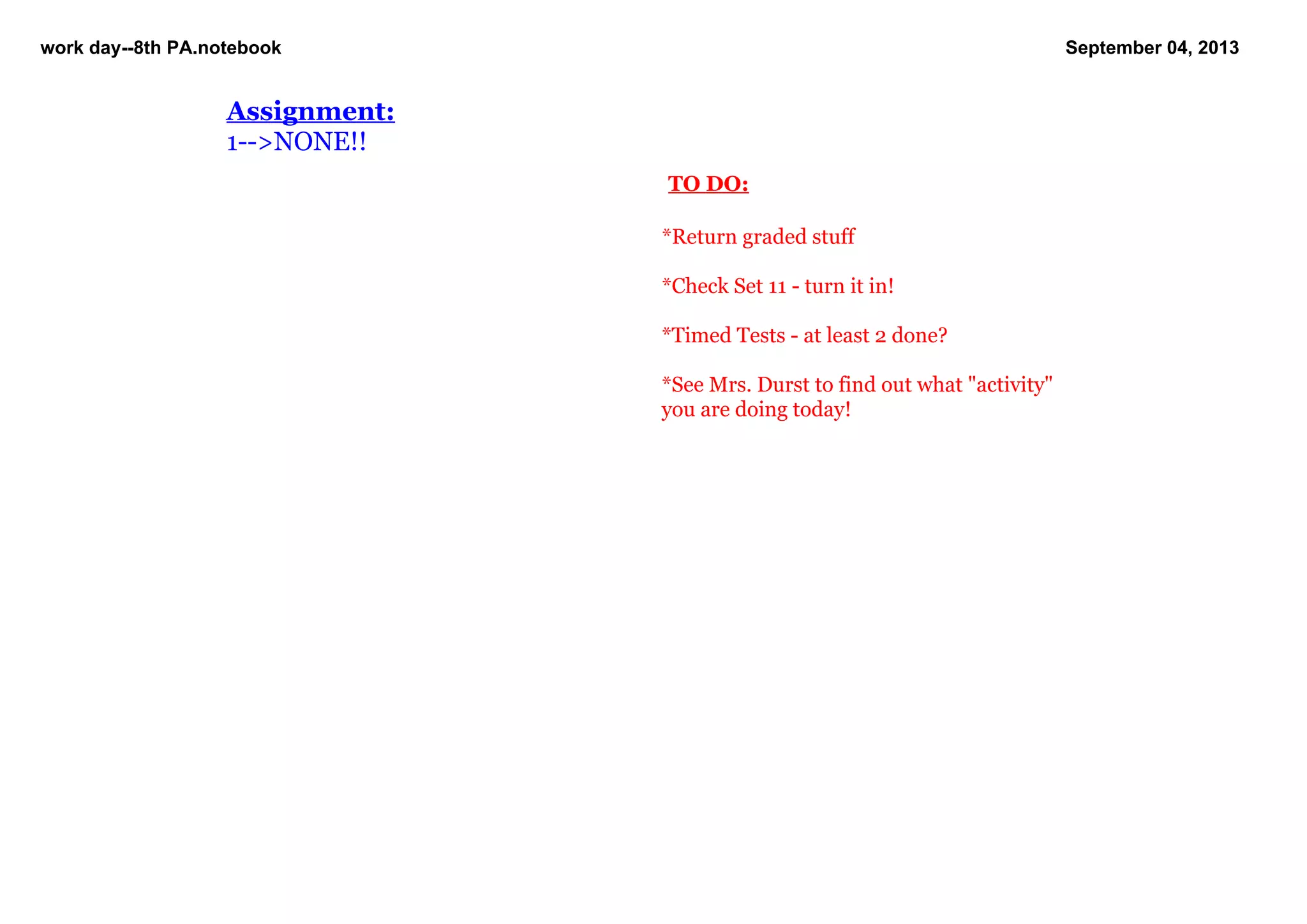 8th pre alg -sept4 | PDF | Education