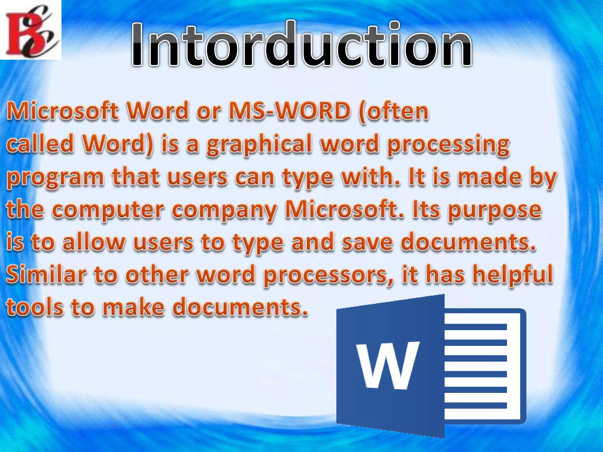 Presentation On Ms Word | PPT