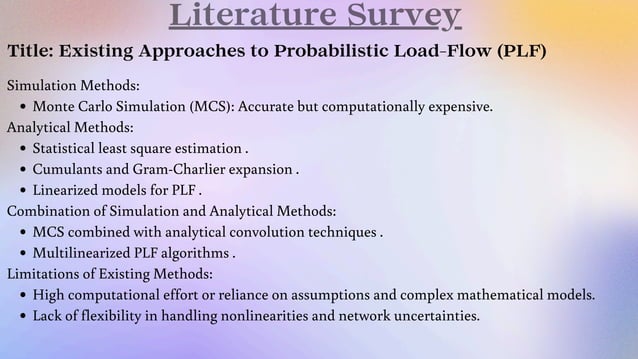 Probabilistic load flow computation using point estimate method | PPT