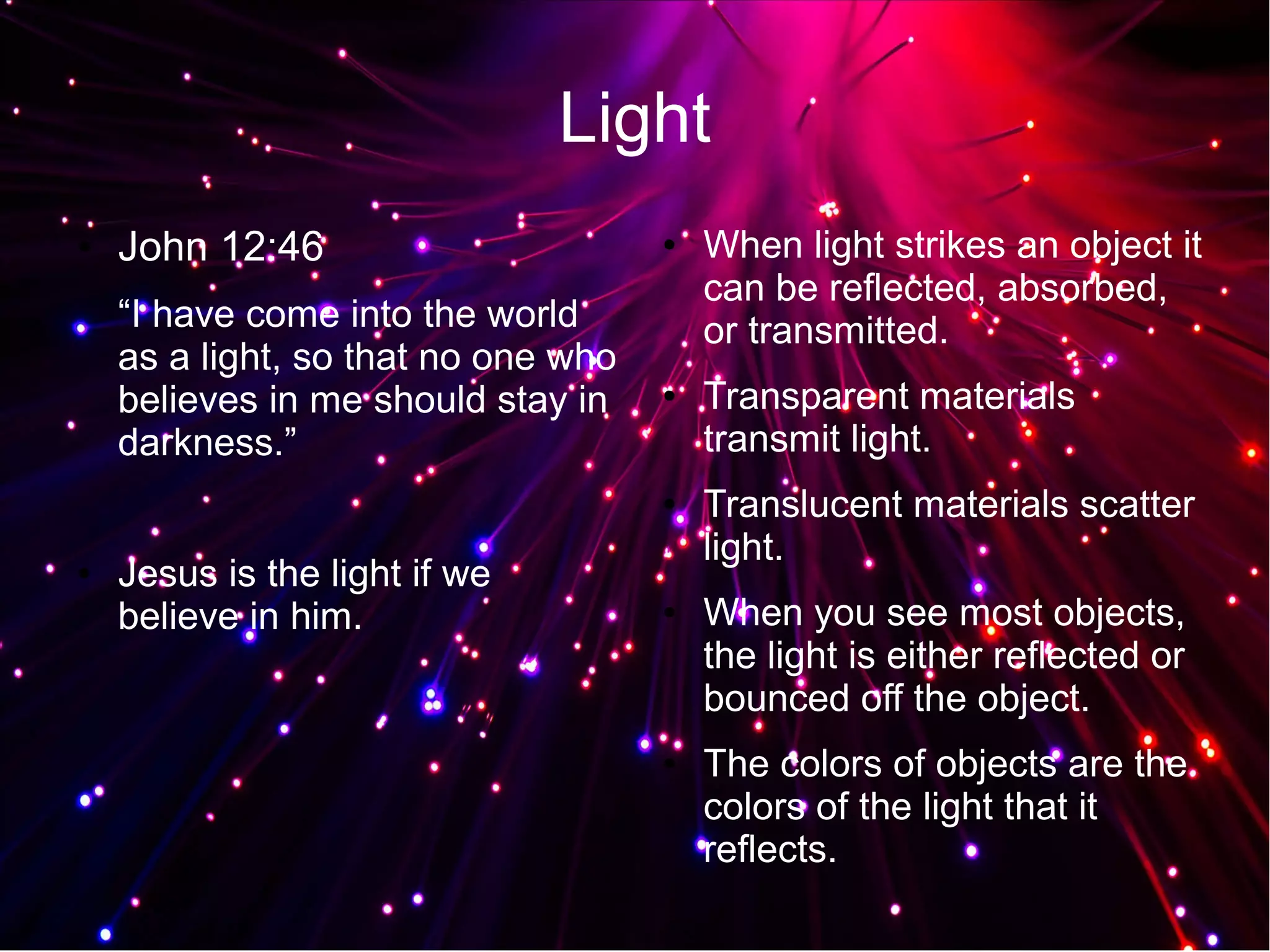 8th Grade Science Review Bible Integration | ODP