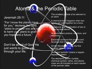 8th Grade Science Review Bible Integration | ODP