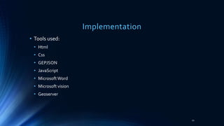 GIS intern report | PPTX