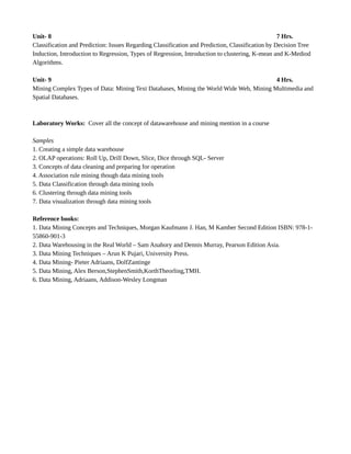 8th semester syllabus b sc csit-pawan kafle | PDF