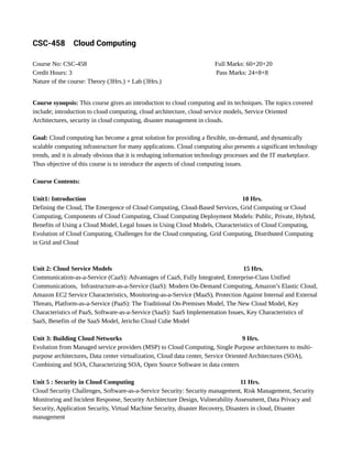 8th semester syllabus b sc csit-pawan kafle | PDF