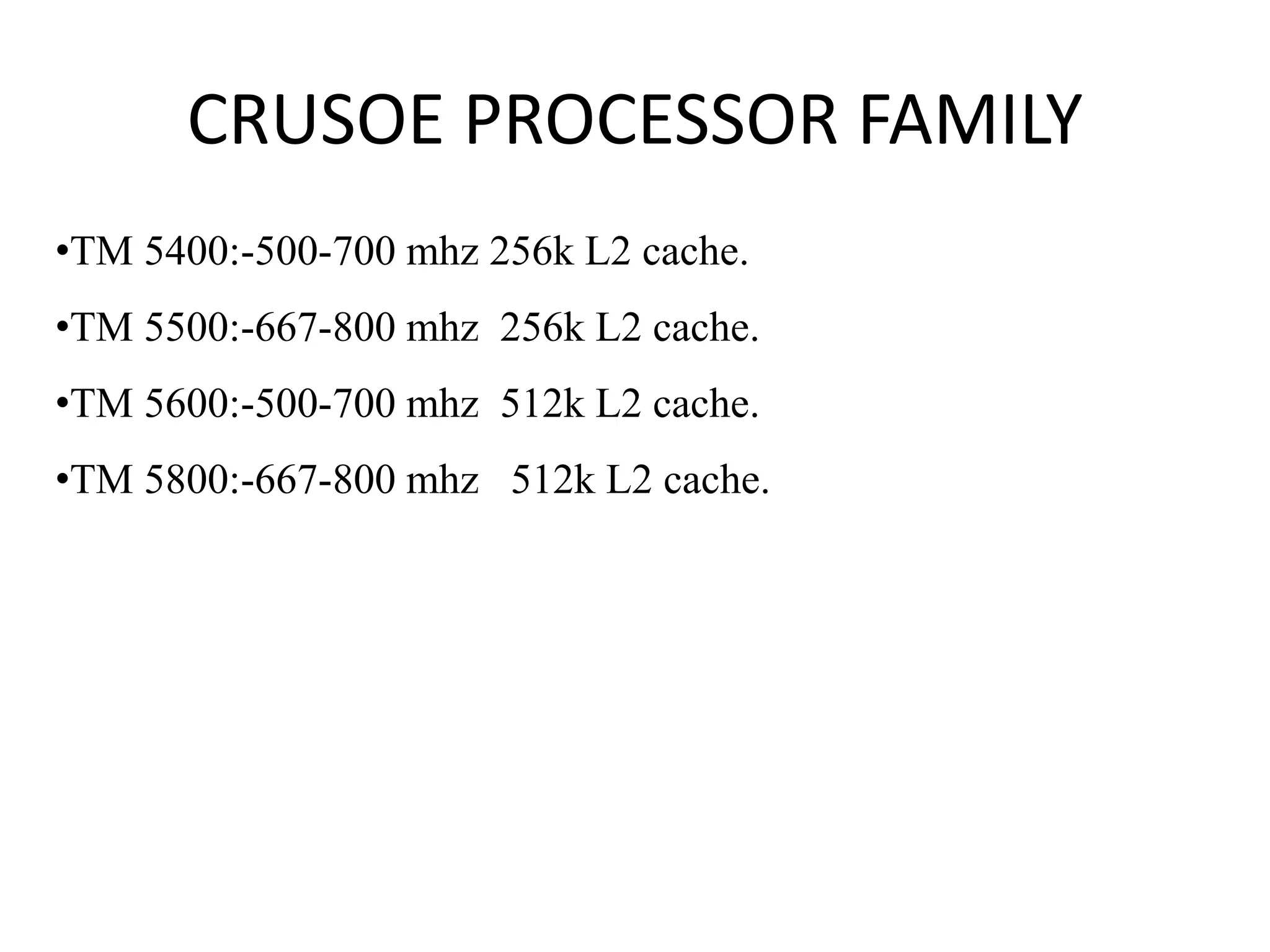 Crusoe processor | PPTX
