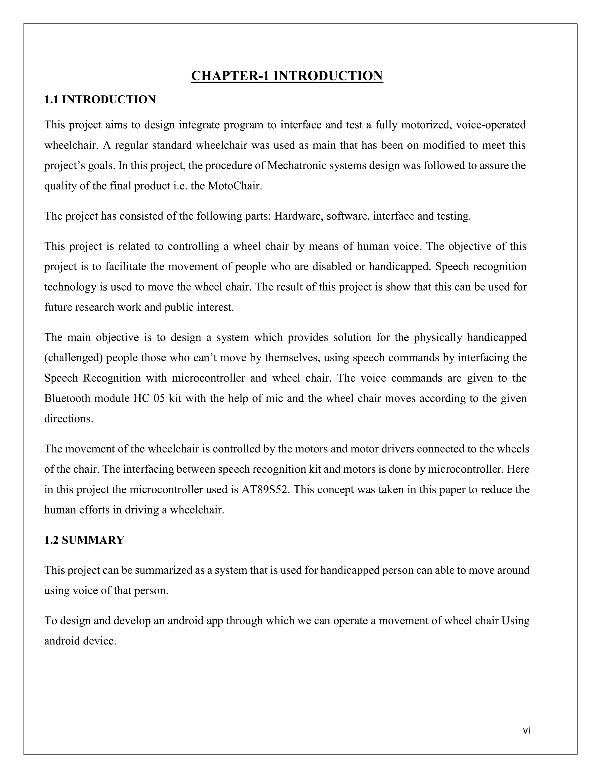 Voice Control Wheelchair Pdf