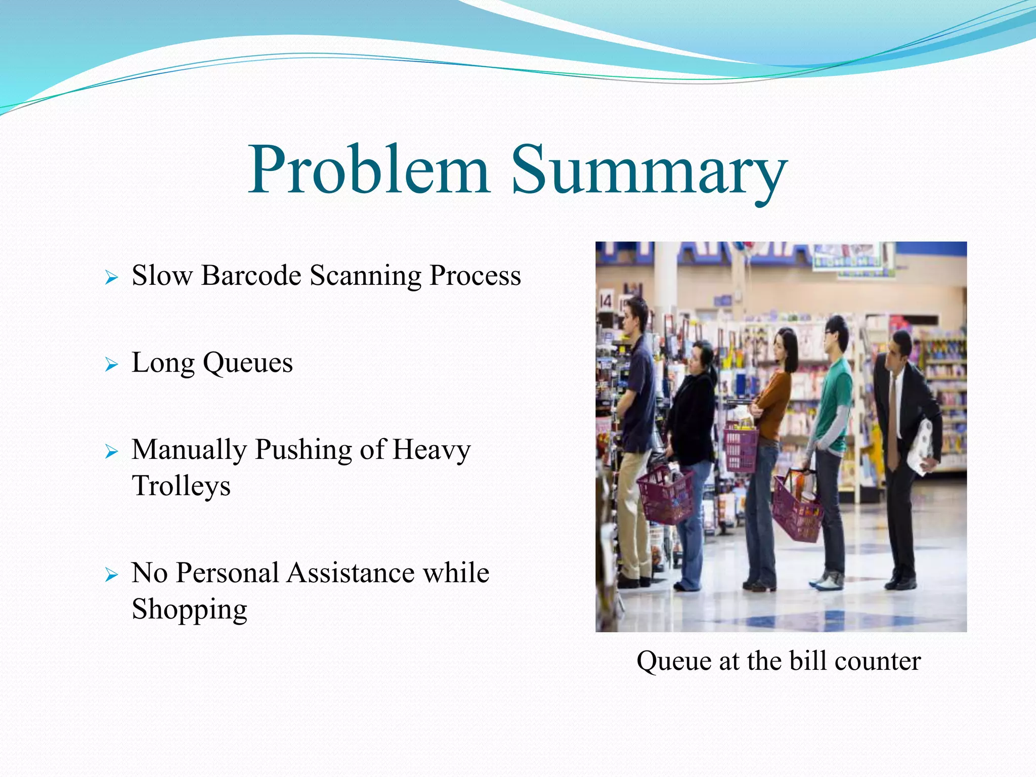 Smart shopping trolley using rfid and remote controlling | PPTX