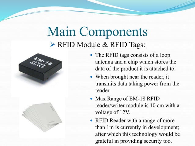 Smart shopping trolley using rfid and remote controlling | PPTX
