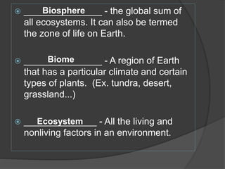 8th strand 4 changes in ecosystems | PPTX