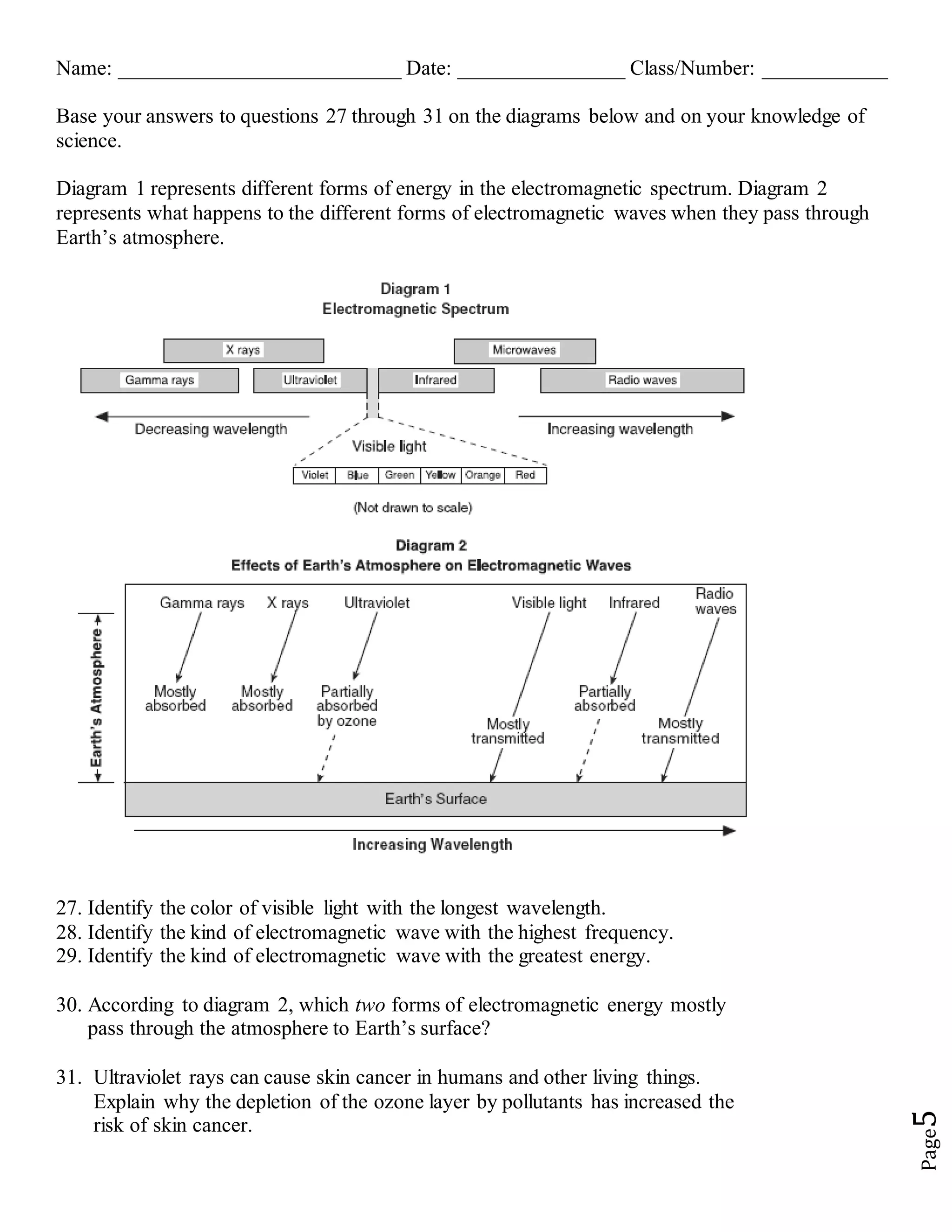 8th Take-Home Quiz on Waves and Electromagnetic Spectrum.docx