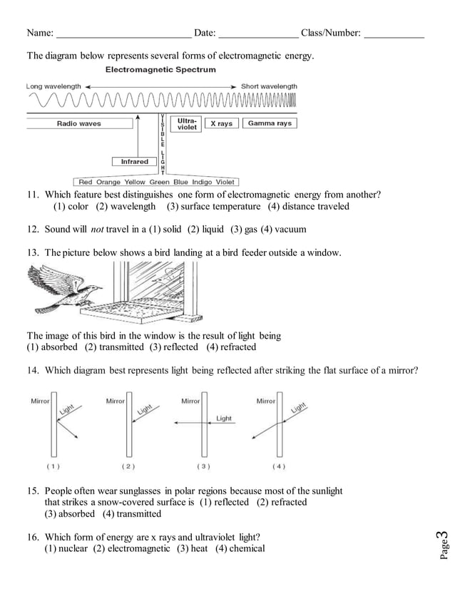 8th Take-Home Quiz on Waves and Electromagnetic Spectrum.docx | Physics ...