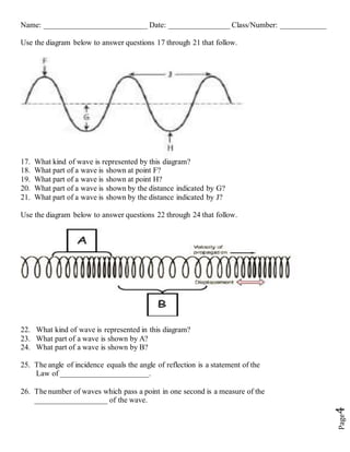 8th Take-Home Quiz on Waves and Electromagnetic Spectrum.docx