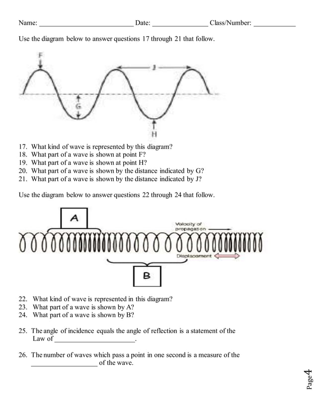 8th Take-Home Quiz on Waves and Electromagnetic Spectrum.docx | Physics ...