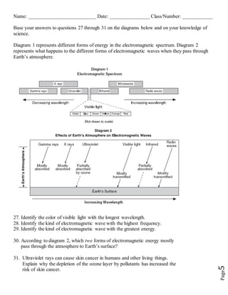 8th Take-Home Quiz on Waves and Electromagnetic Spectrum.docx