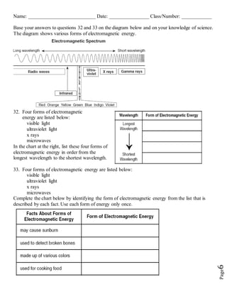 8th Take-Home Quiz on Waves and Electromagnetic Spectrum.docx