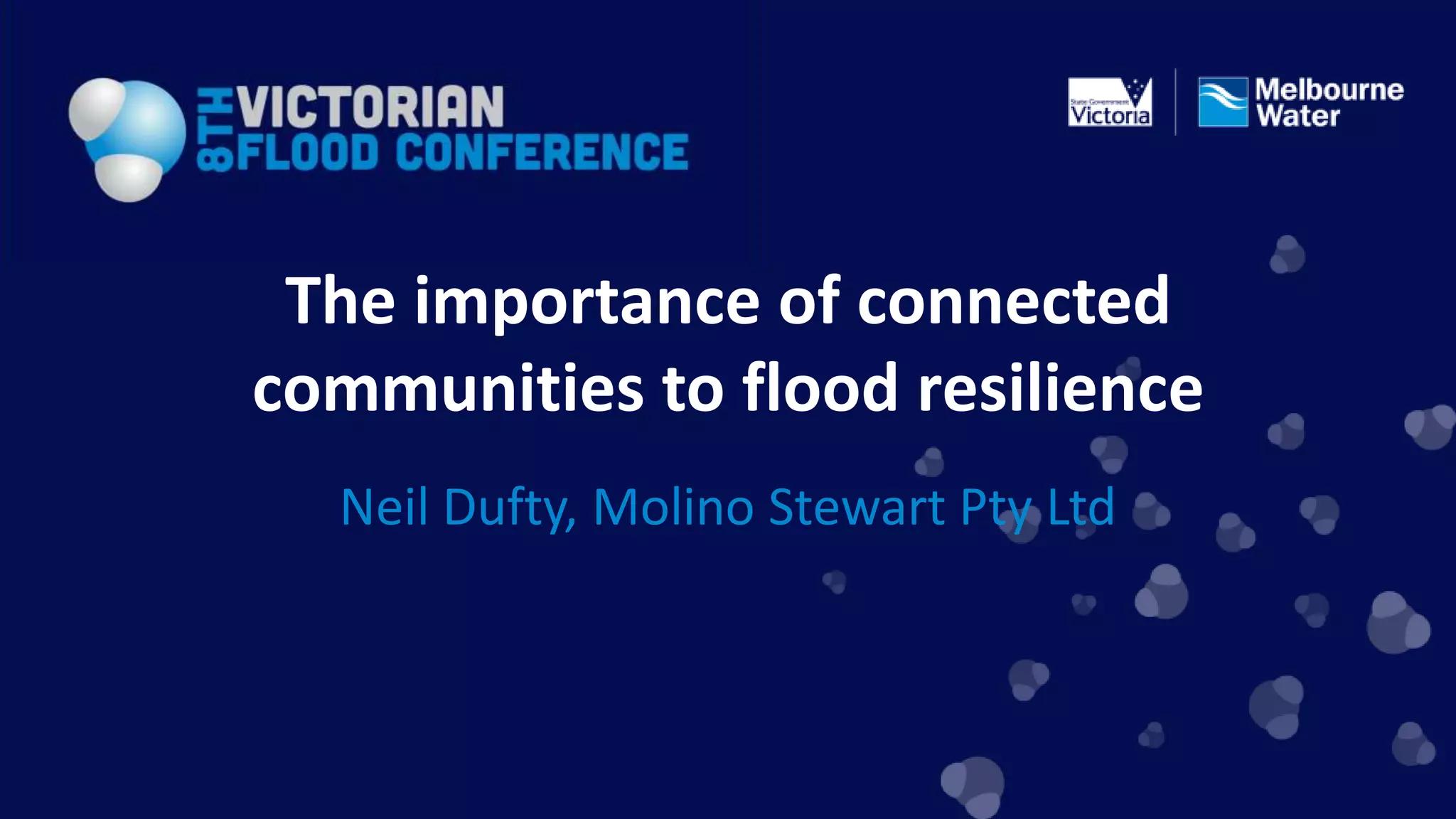 The importance of connected communities to flood resilience | PPT