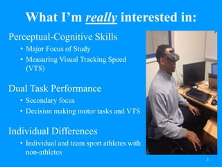 3D Perceptual-cognitive training and assessment of athletes | PPTX