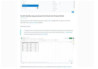 8 Time-Saving Hacks & Shortcuts for Process Building (From Our Team) | PPT