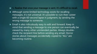 8 tips for effective email communication | PPTX