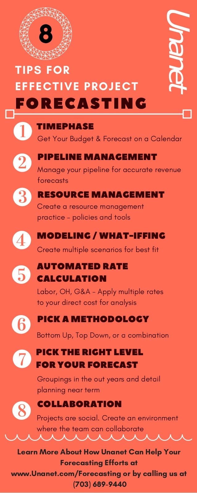 8 Tips For Effective Project Forecasting Infographic