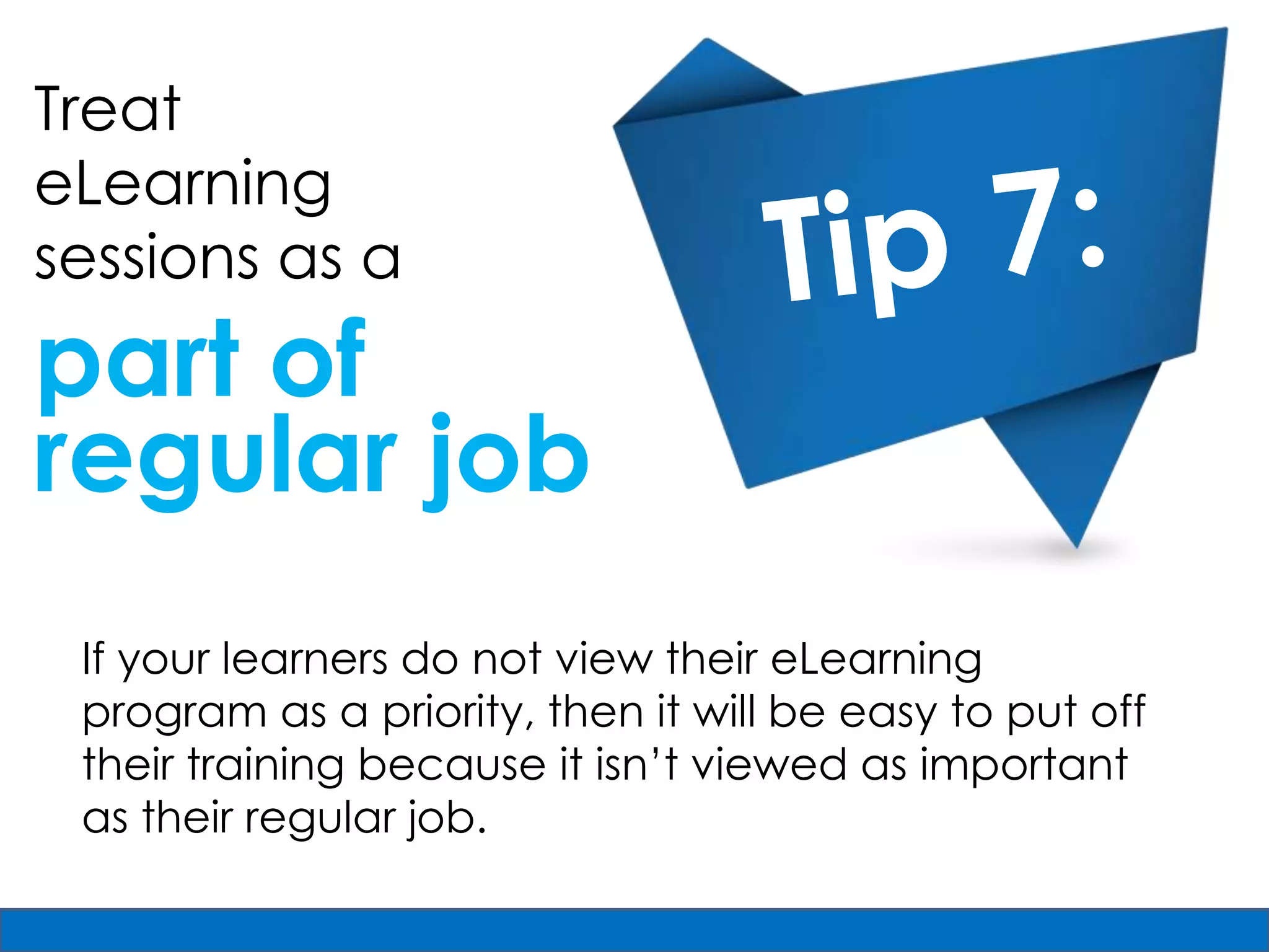 8 tips for highly effective e-Learners | PPT