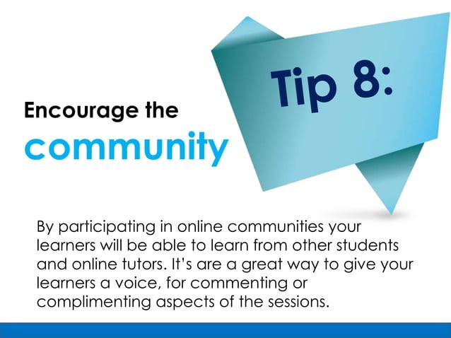 8 tips for highly effective e-Learners | PPT