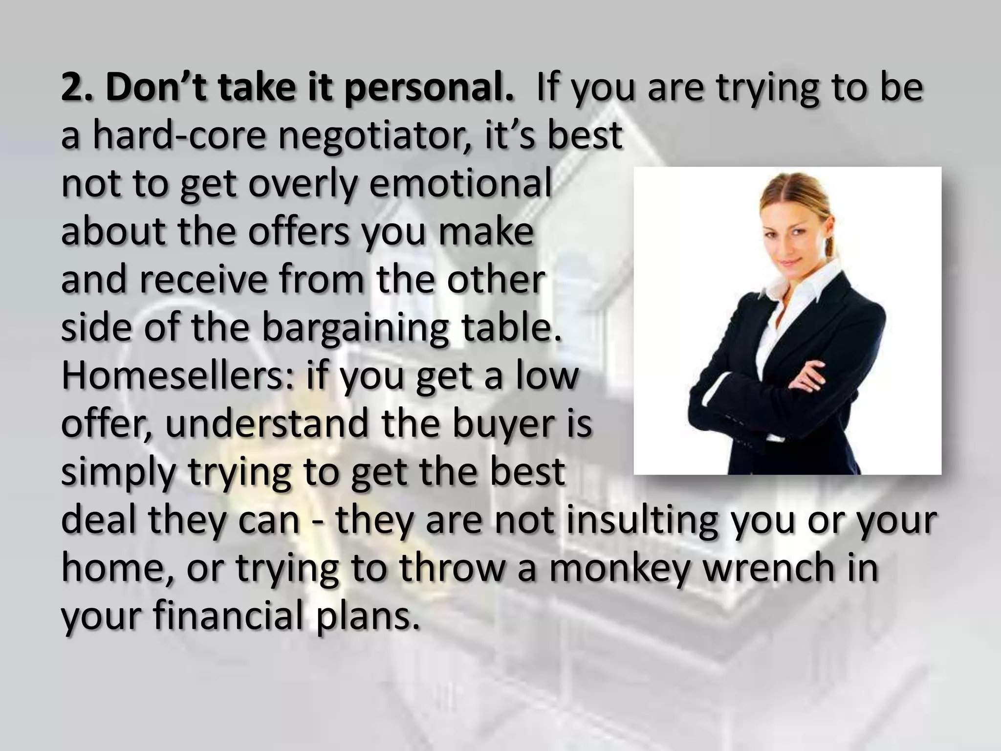 8 tips for negotiating the best deal when | PPTX