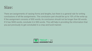 8 tips for perfect assignment writing conclusion | PPT