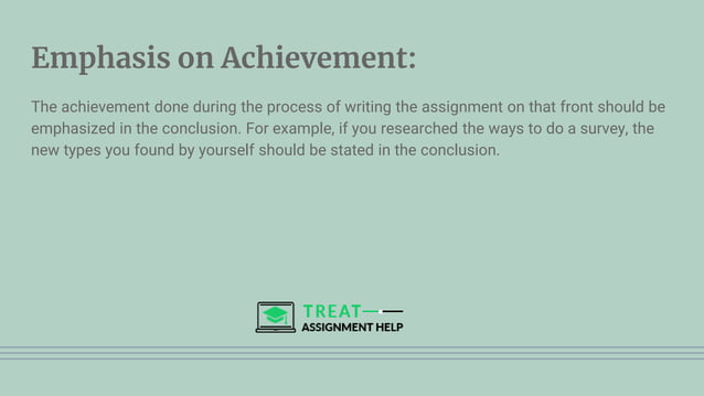8 tips for perfect assignment writing conclusion | PPT