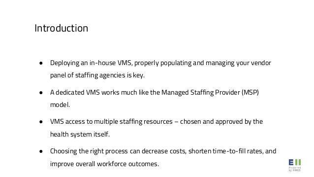 8 Tips for Selecting and Managing VMS | PPT