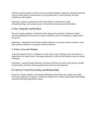8 Tips for Thriving in the ‘New Normal’ Workplace.pdf | Mental Health ...