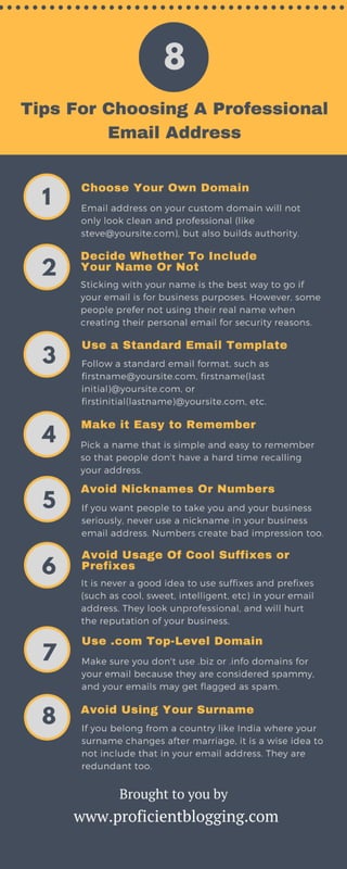 8 tips on how to create a professional email address | PDF