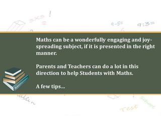 8 Tips on How to Help Students with Maths | PPTX