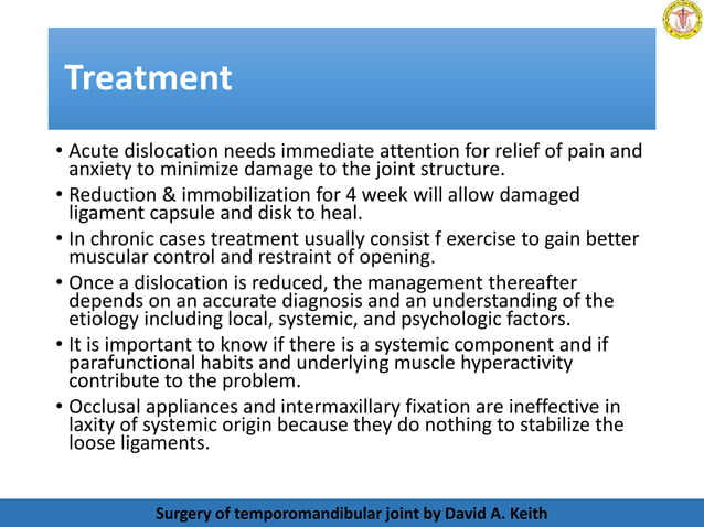 Temporomandibular joint dislocation | PPTX