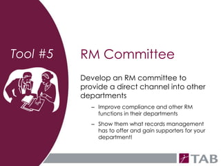 8 Tools for Getting Corporate Buy-In on Your Records Management Program ...