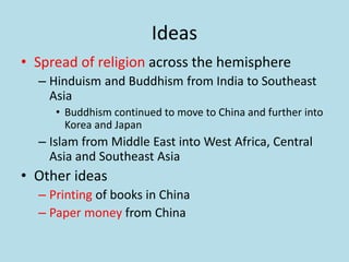 Trade Routes and Cultural Diffusion | PPTX | Asia Travel | Travel Locations