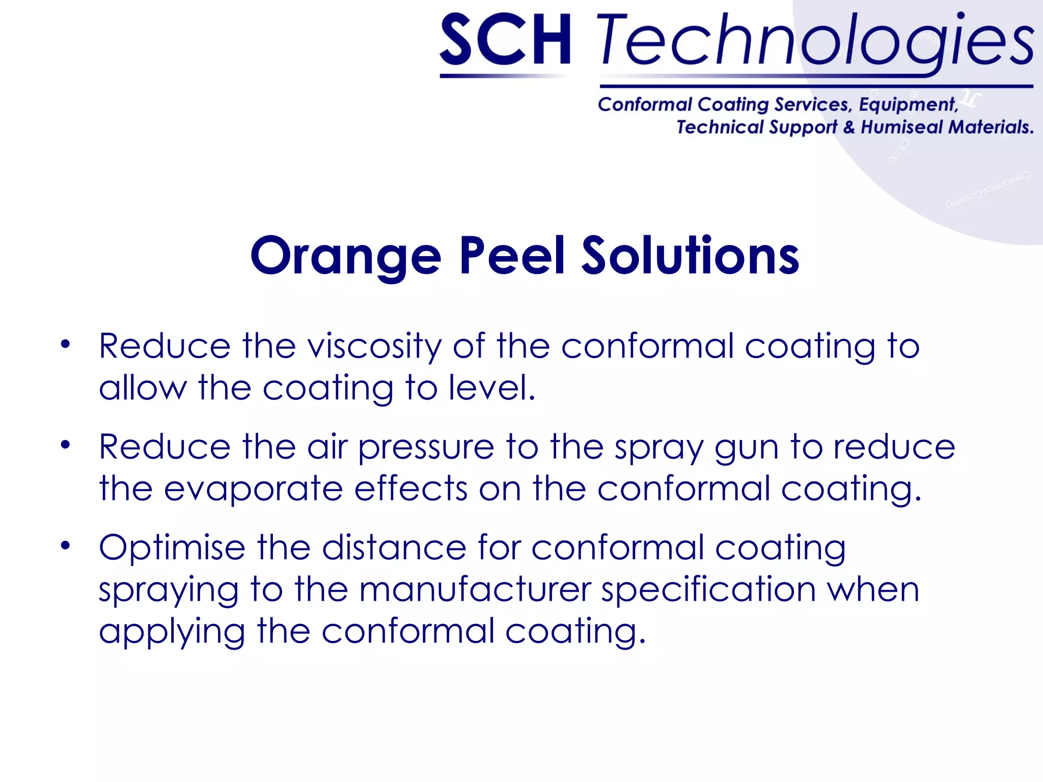 Troubleshooting Your Humiseal Conformal Coating Process | PPT