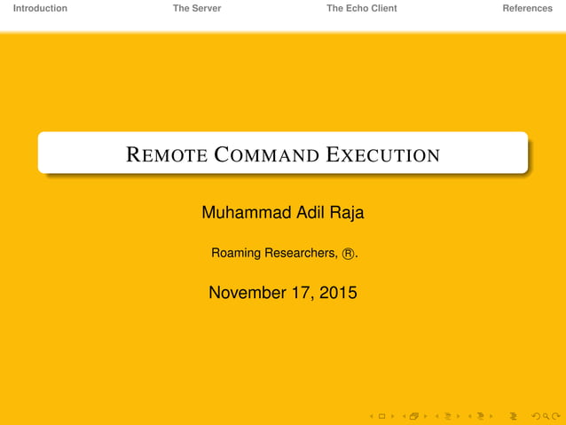 Remote Command Execution | PDF