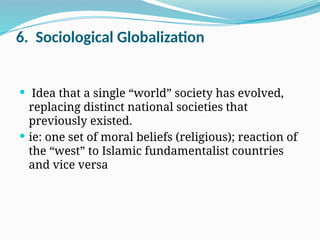 The eight different types of globalization | PPTX