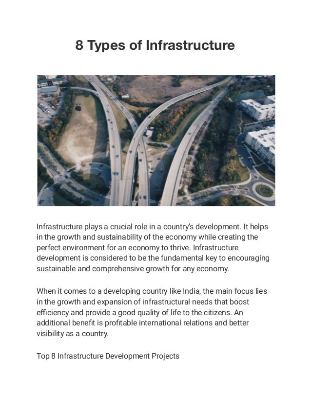 8 Types of Infrastructure | PDF