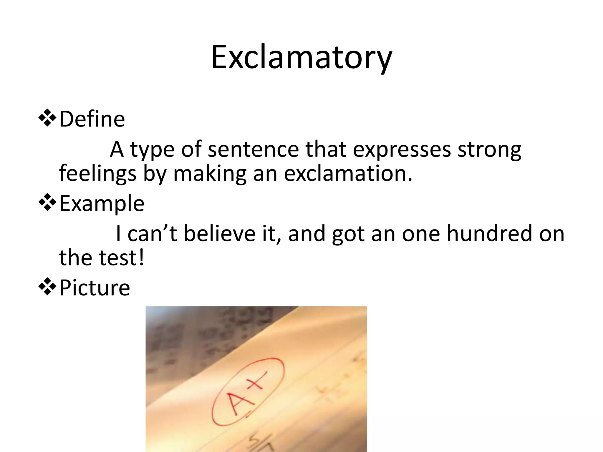 8 types of sentences | PPTX