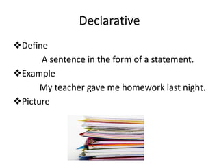 8 types of sentences | PPTX