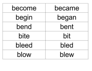 Irregular verbs | PPT