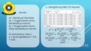 uji normalitas dan homogenitas | PDF