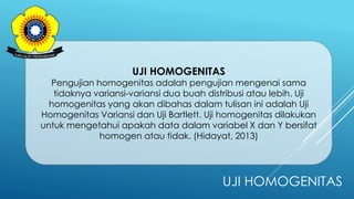 uji normalitas dan homogenitas | PDF
