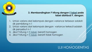 uji normalitas dan homogenitas | PDF
