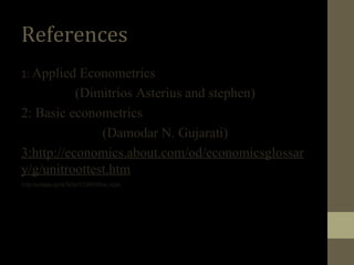 Unit Root Test | PPT